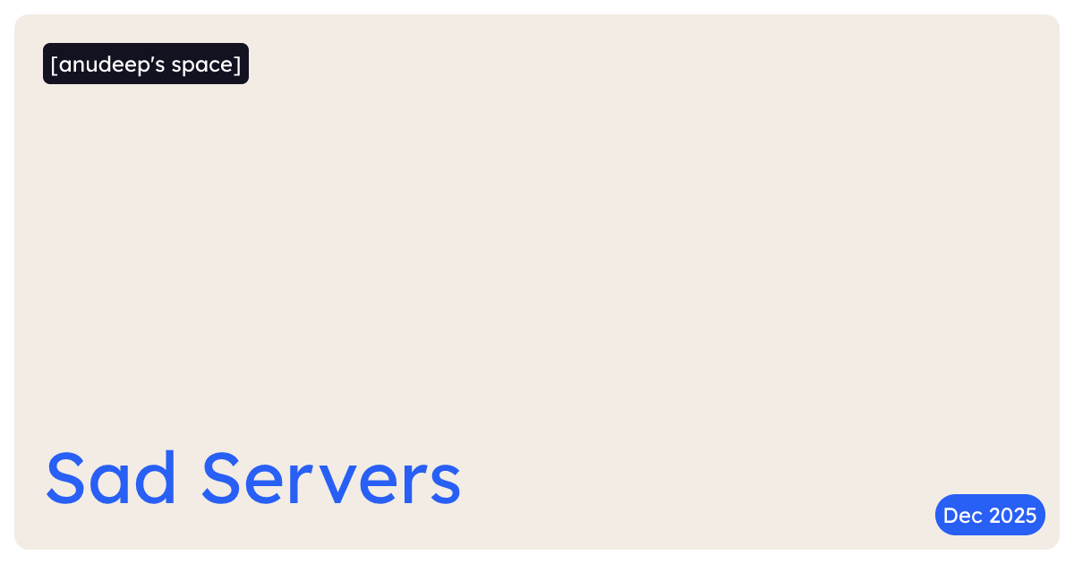 Sad Servers