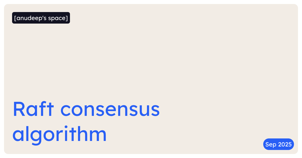 Raft consensus algorithm