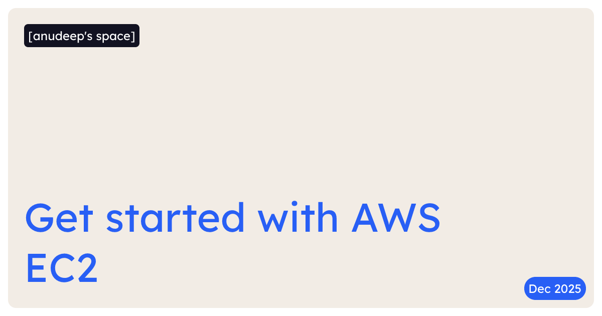 Get started with AWS EC2